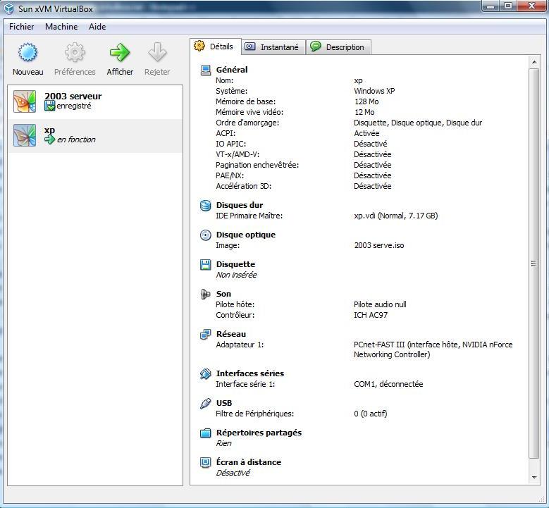 VIRTUALISATION:Sun xVM VIRTUALBOX, version 2.1.4. - Le blog de pisix tech